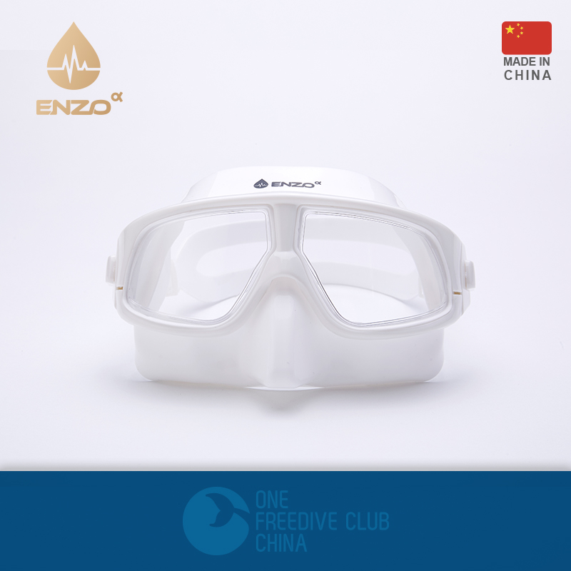 ENZO Alpha free diving goggles breathing tube set 2020 new black and ...