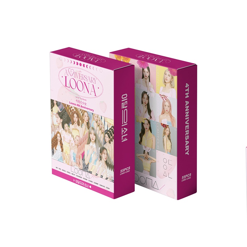 55pcs/box LOONA Photocards 2022 Anniversary Album LOMO Card Postcard Haseul Chuu | Lazada PH