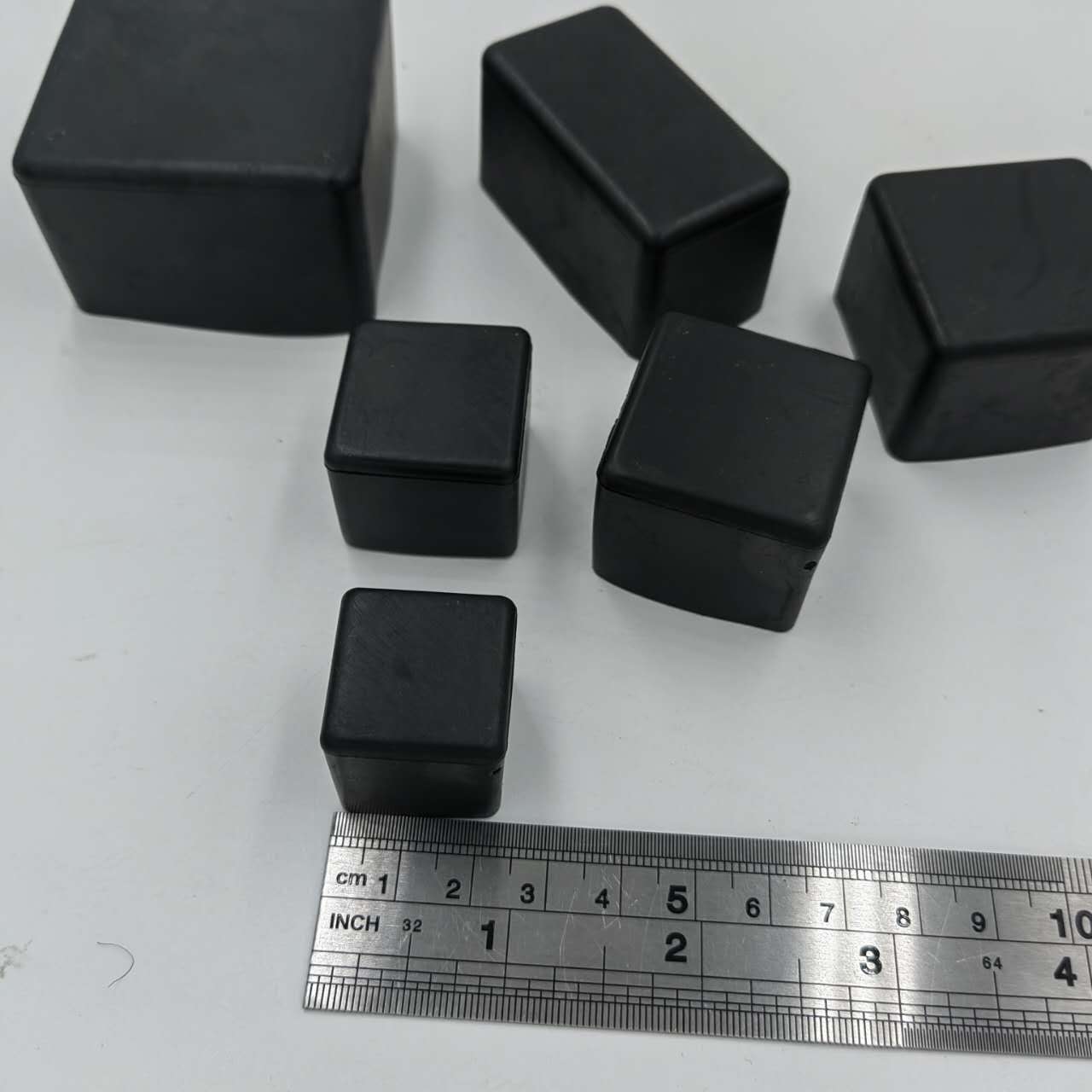 Table and chair leg cover black rubber footing rubber PVC tips L-angle ...