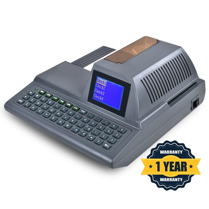 Intelligent Automatic Full-Keyboard Check Printing Printer Cheque ...