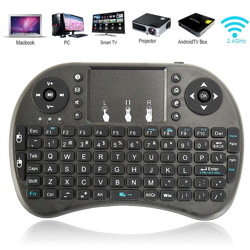 Supermax Wireless Mini Keyboard I8 2.4GHz 3-color With Backlight with ...