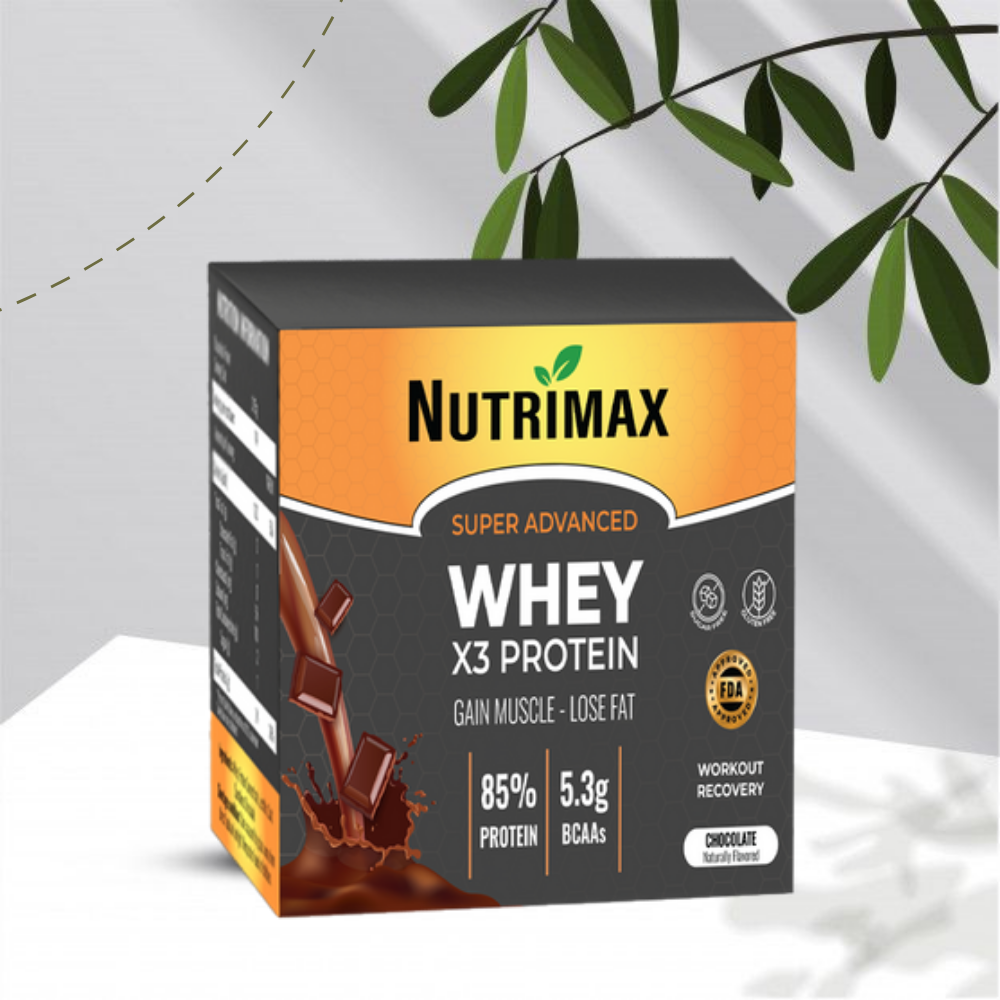 Nutrimax Super Advanced Whey x3 Protein 100% Whey Protein Powder Muscle ...