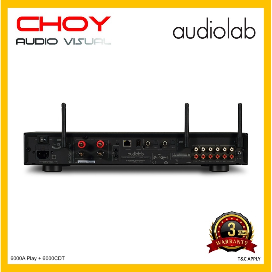 Audiolab 6000A Play Integrated Amplifier Audiolab 6000CDT CD Player ...