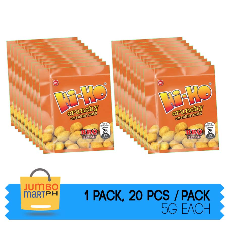 HI-HO CRUNCHY CRACKER NUTS BBQ FLAVOR PACK OF 20 / 5G EACH | Lazada PH