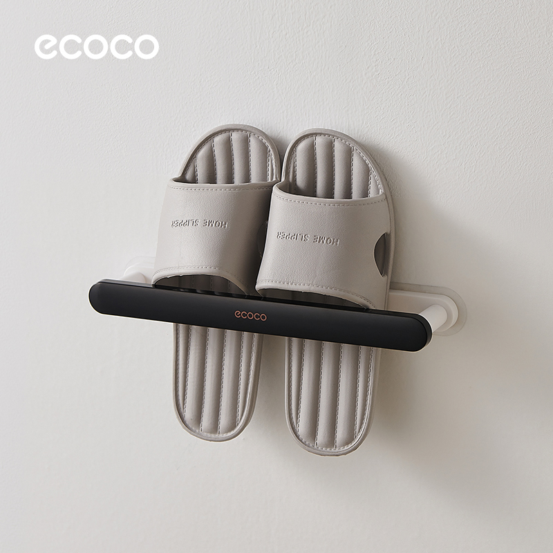 Ecoco Slipper Rack Wall-mounted for Narrow Space Telescopic 5-8cm ...
