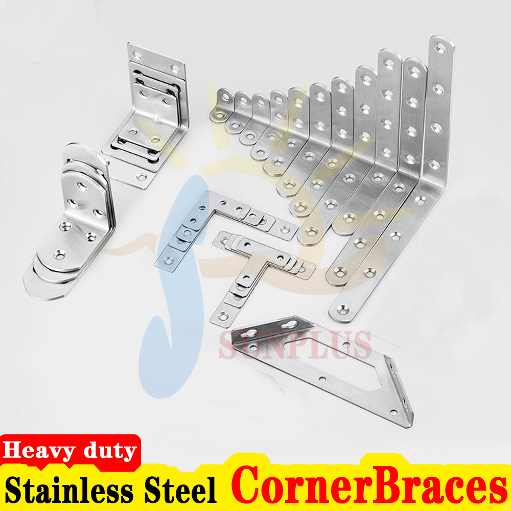 Heavy Duty Stainless Steel Corner Bracket for Furniture Repair and ...