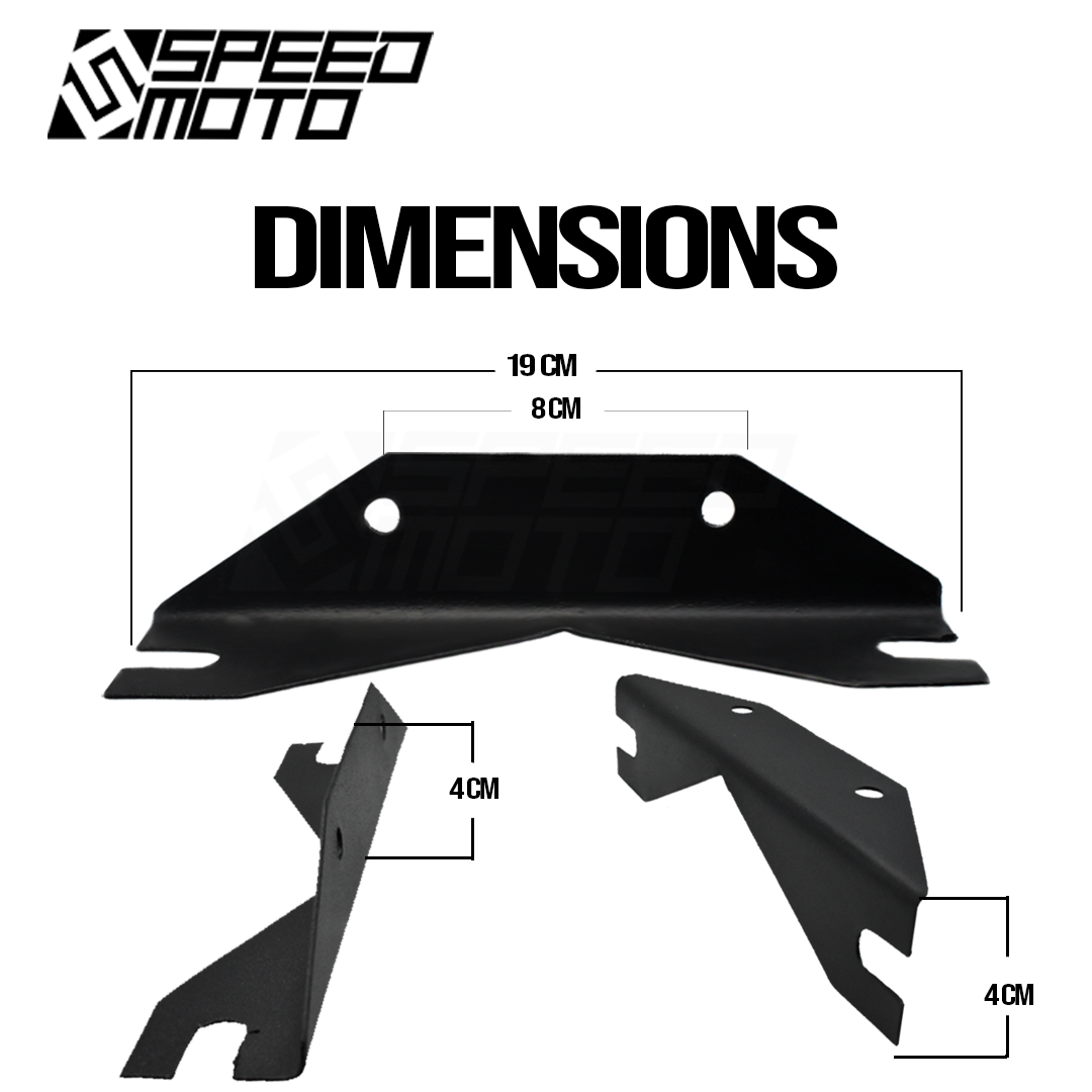 NMAX V1 / V2 MINI DRIVING LIGHT TPOST LED BRACKET T-2409 MATTE BLACK ...