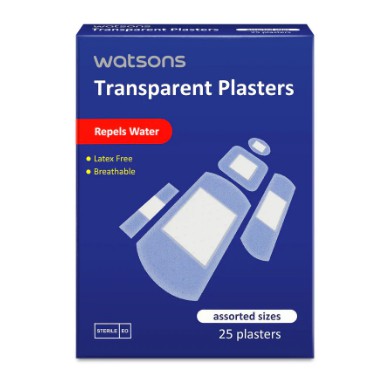 Watsons Transparent Plaster 25 sheets Assorted Sizes | Lazada PH