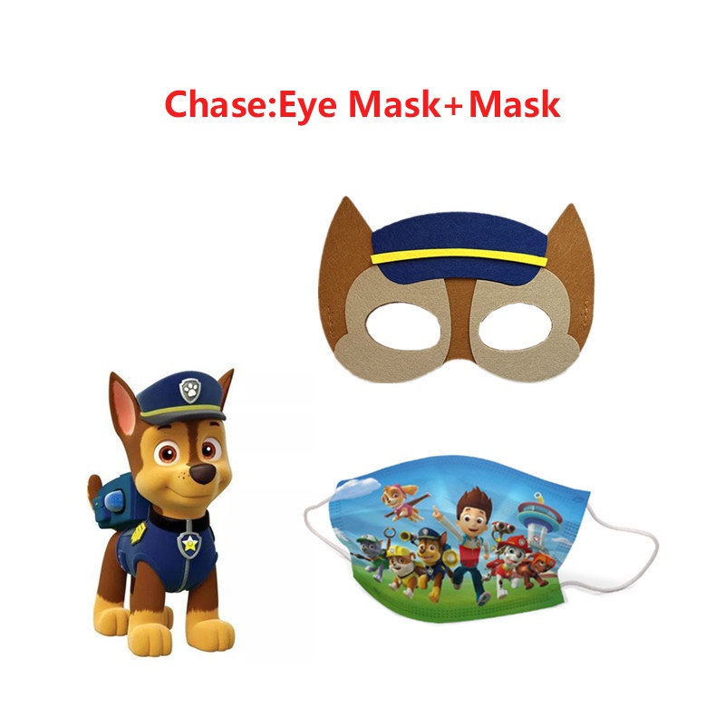MUGE Chase Felt Mask Paw Patrol Costume Eye Mask Birthday Parent-child ...