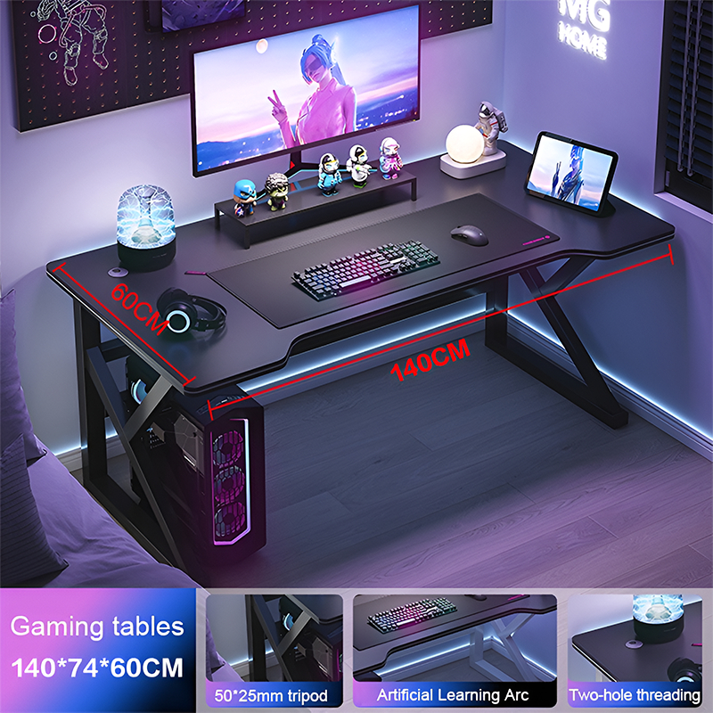 Gaming Table 140/120/100 Computer Table Thicken Waterproof Strong ...
