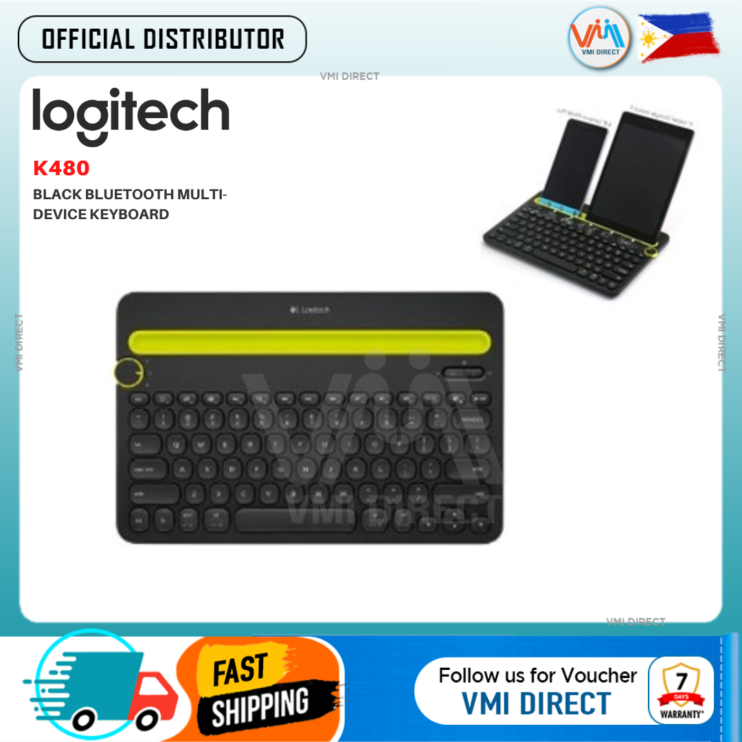 LOGITECH K480 BLACK BLUETOOTH MULTI-DEVICE KEYBOARD-VMI DIRECT | Lazada PH