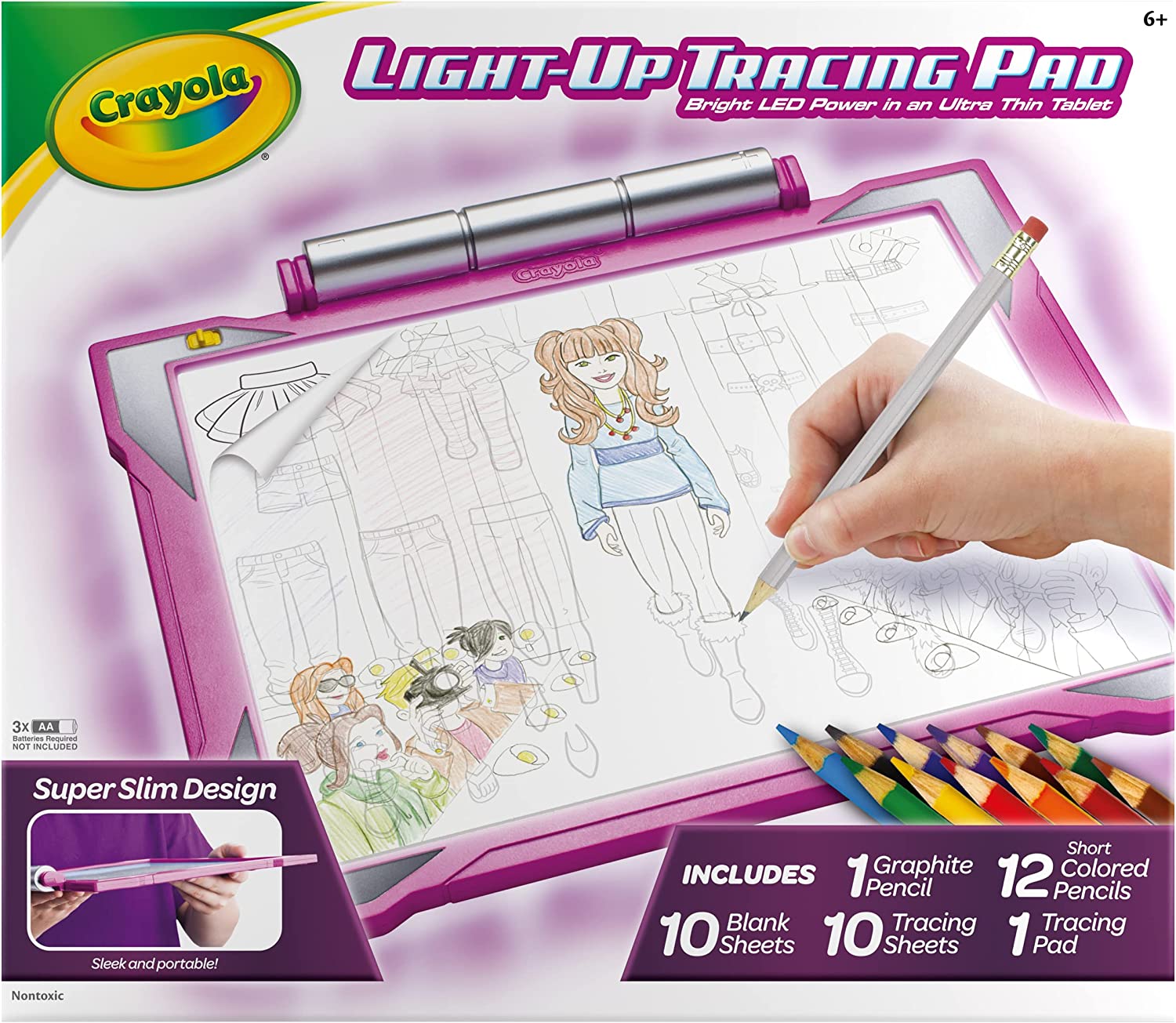 Crayola Light Up Tracing Pad Pink | Lazada PH