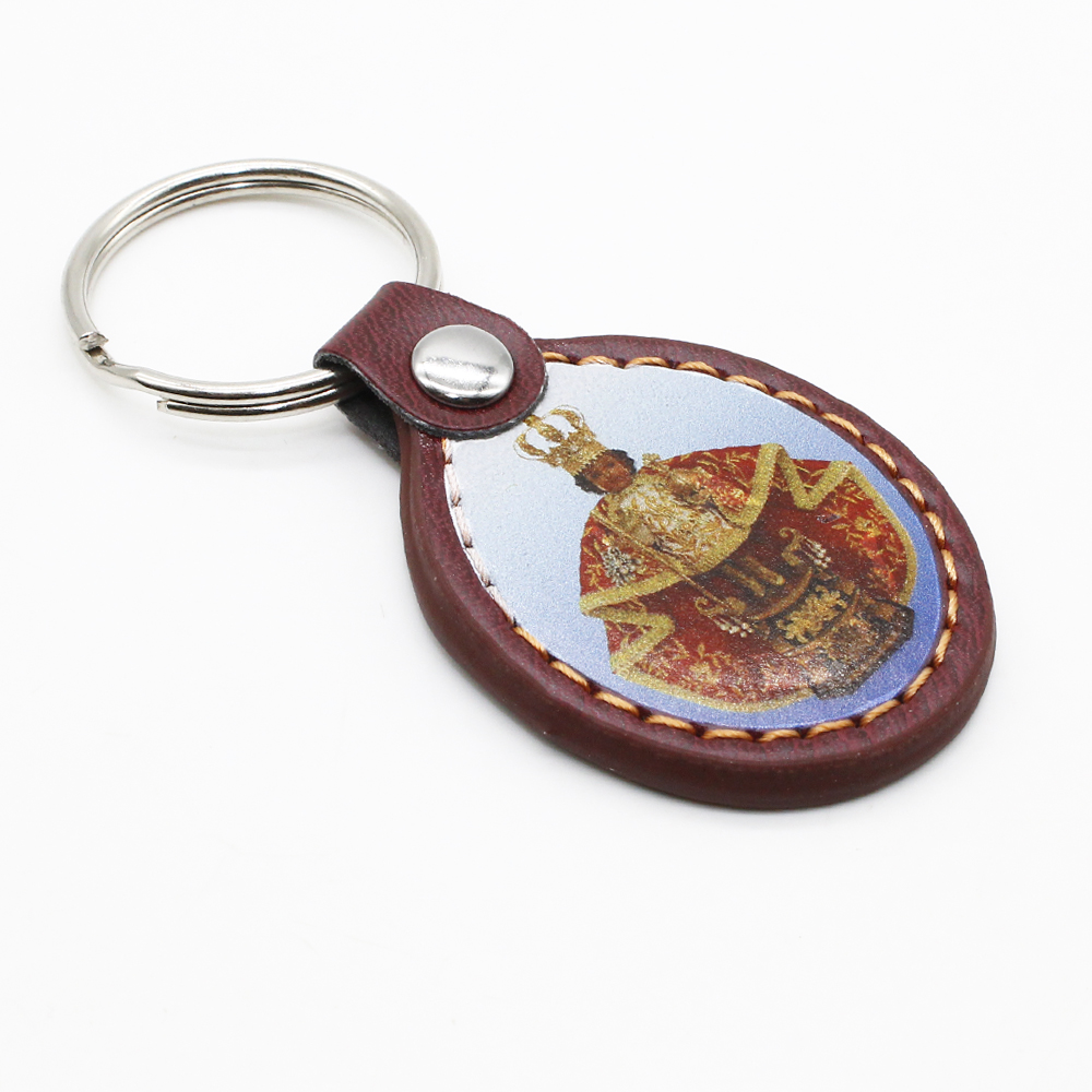 Leather Keychain - Miraculous Virgin Mary, Santo Nino de Cebu, Lourdes ...