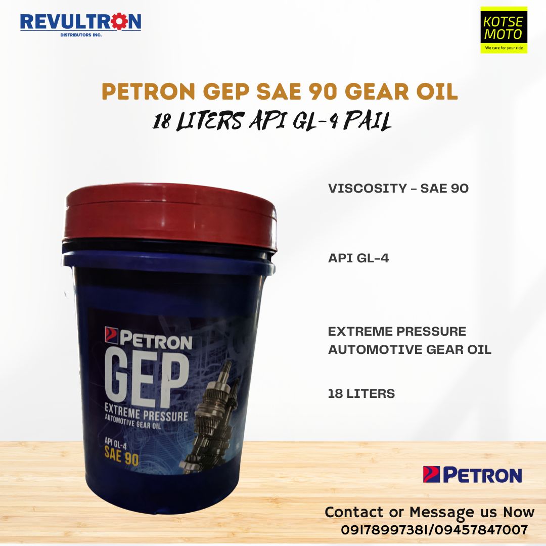 PETRON GEP SAE 90 GEAR OIL 18 LITERS | Lazada PH