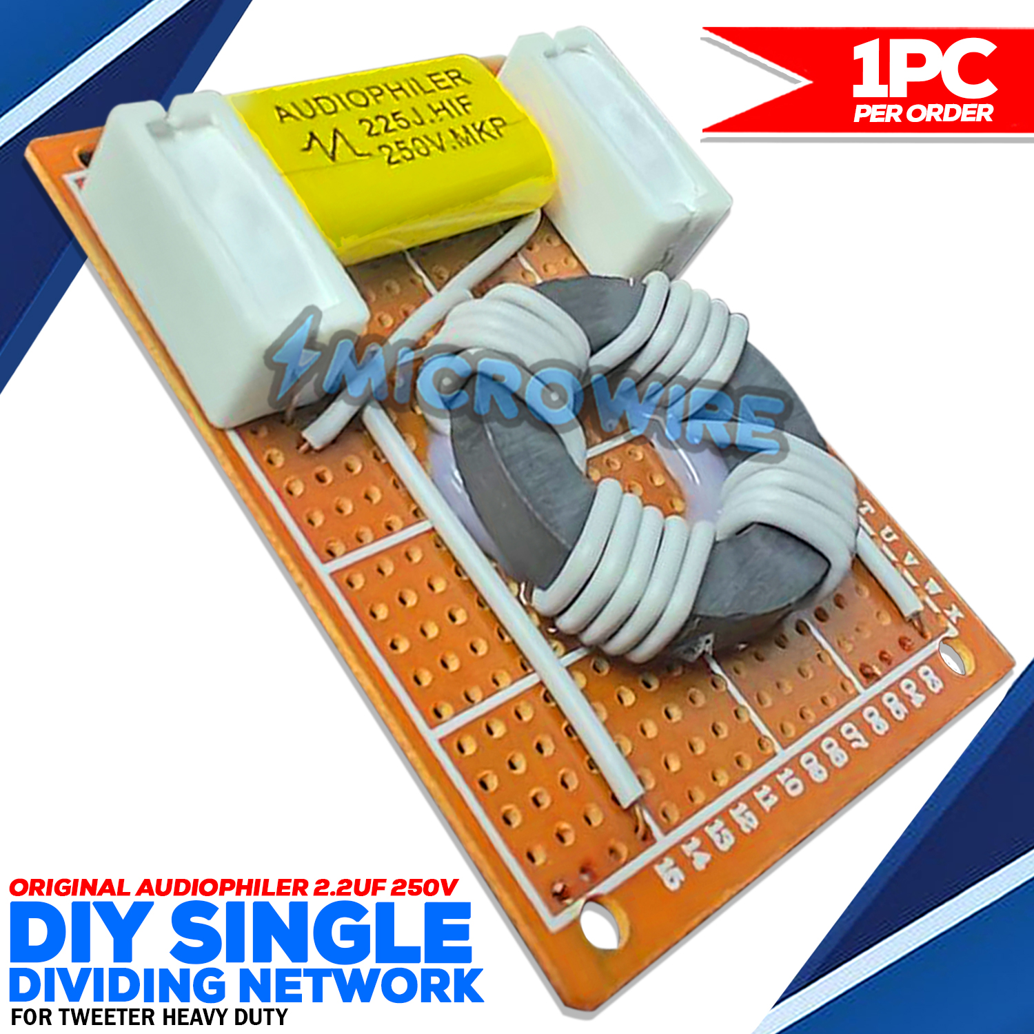 Original Audiophiler DIY Single Dividing Network for Tweeter Heavy ...
