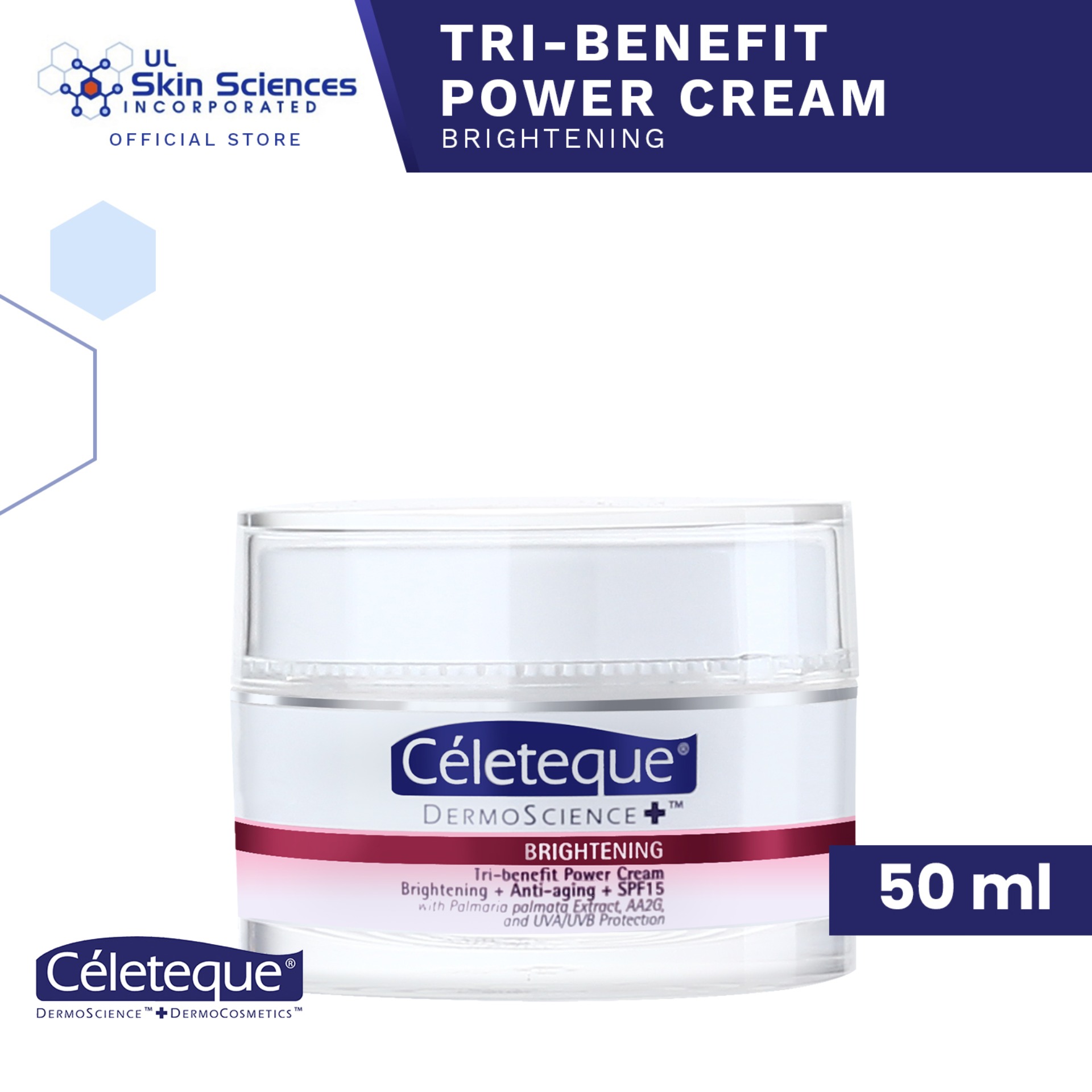Céleteque® DermoScience™ Brightening Tri-benefit Power Cream 50mL ...