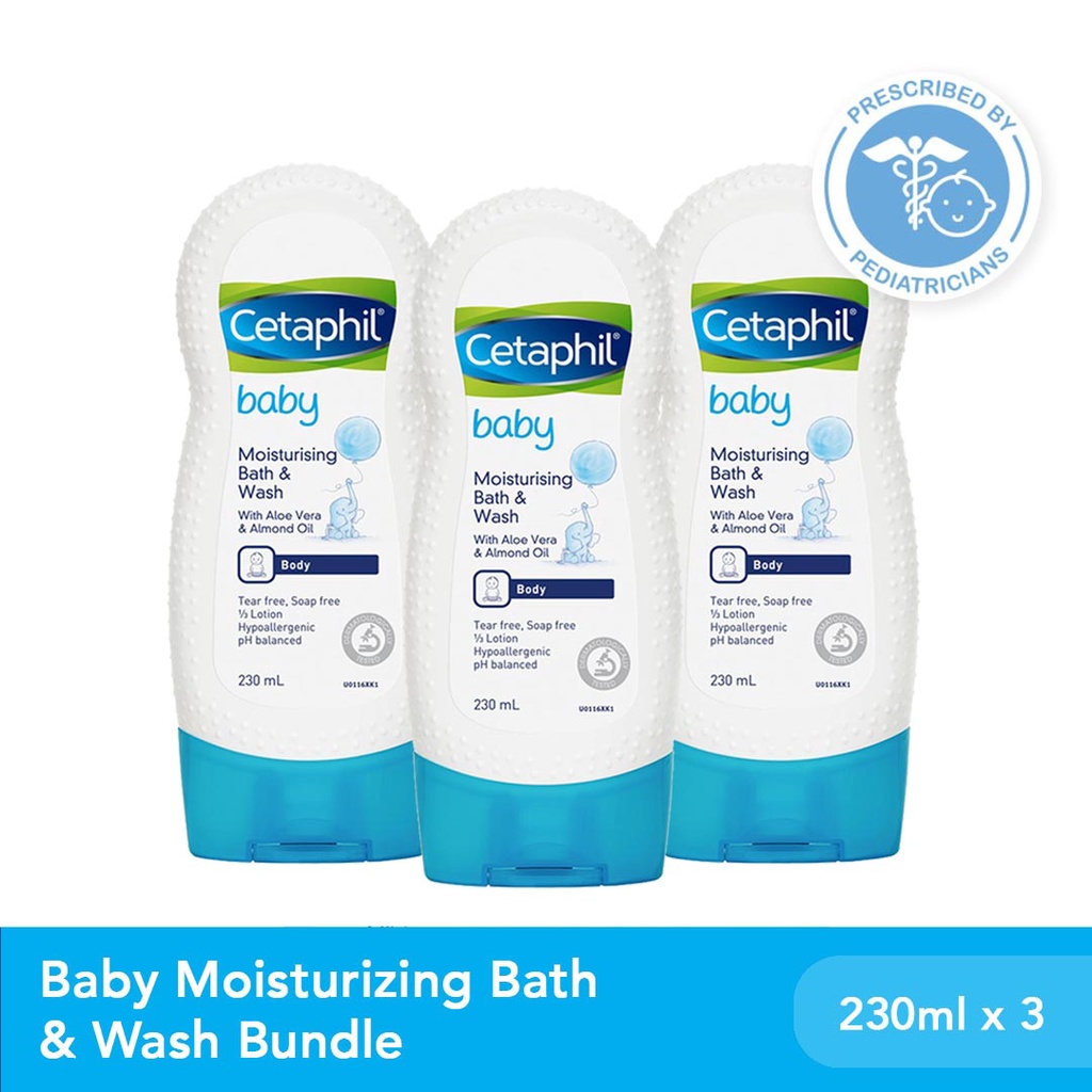 Cetaphil Baby Moisturizing Bath Wash 230ml - Bundle of 3 | Lazada PH