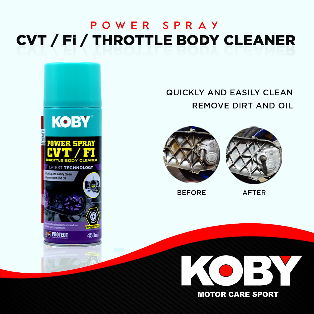 KOBY POWER SPRAY CVT/FI THROTTLE BODY CLEANER 600ml | Lazada PH