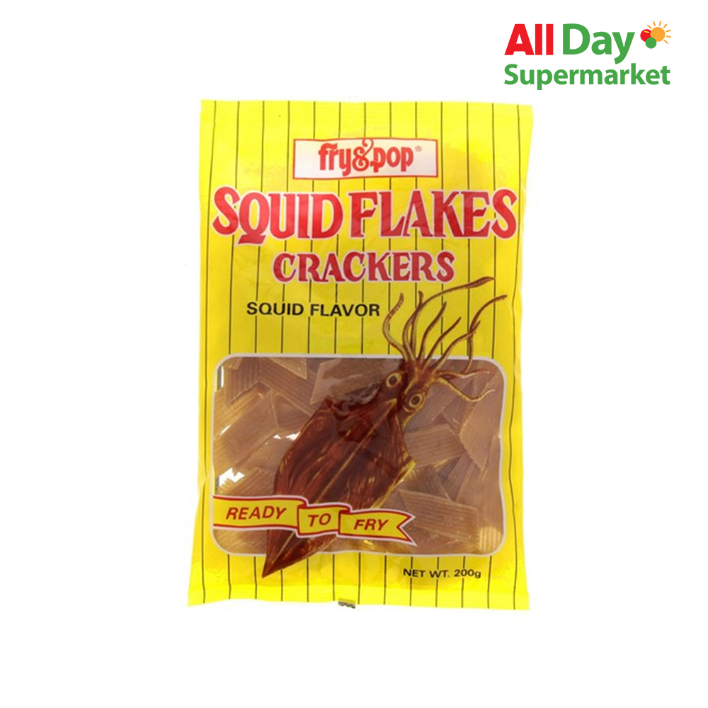 Fry And Pop Squid Flakes Crackers 200G | Lazada PH