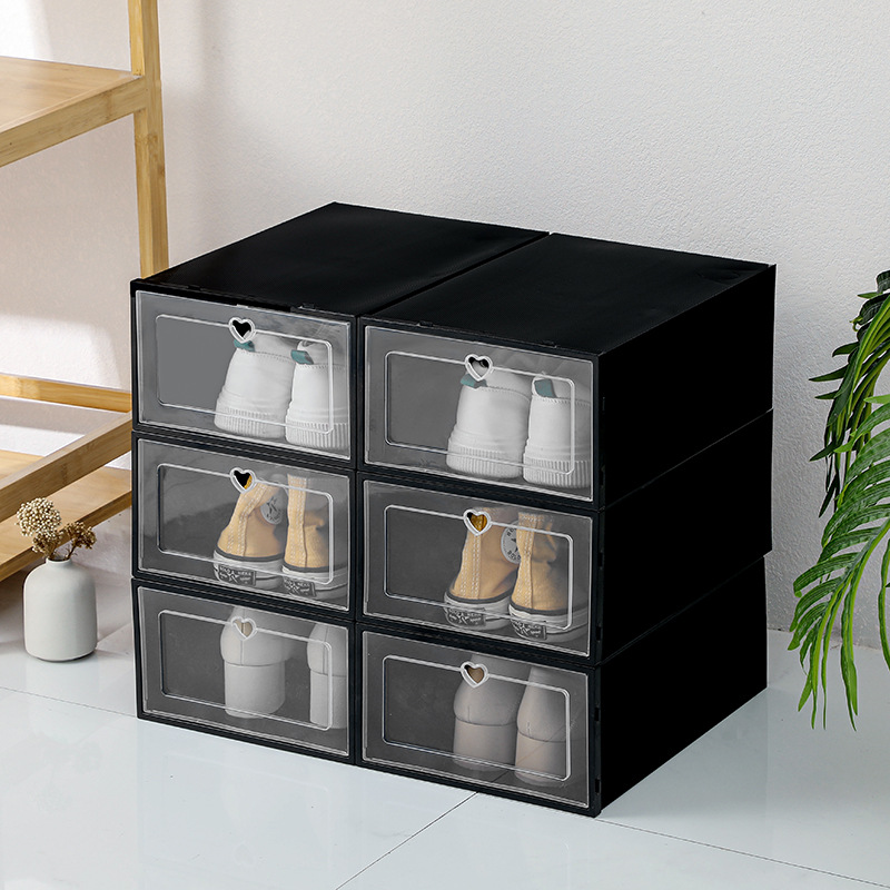 Big Size Shoe Box Storage Organizer Stockable Colorful Plastic Shoe Box ...