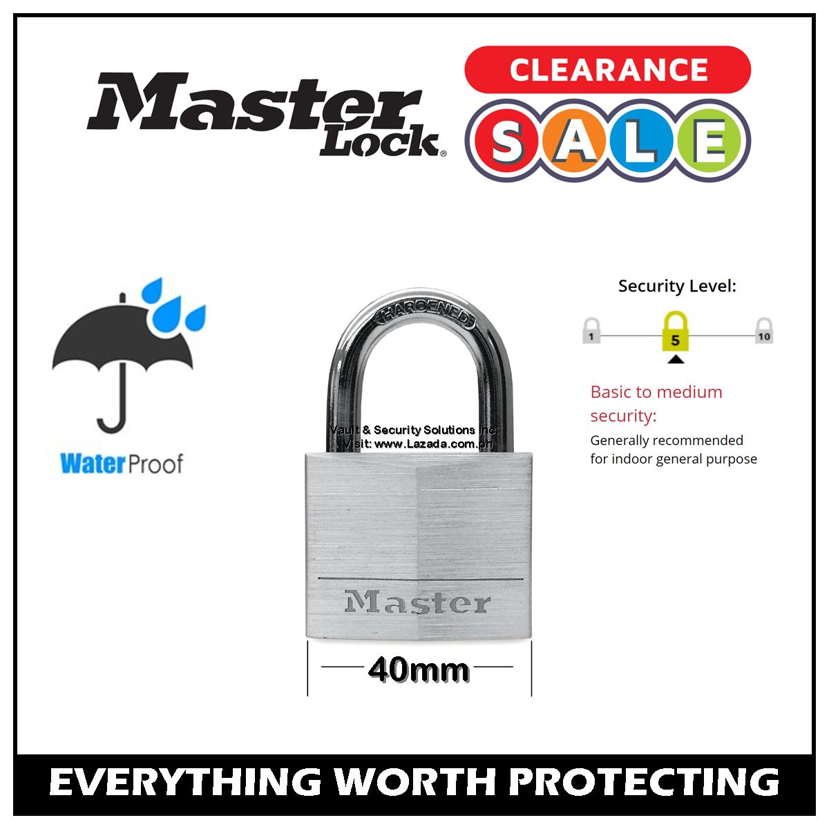 Master Lock 9140EURD SHORT SHACKLE MasterLock Aluminum Padlock Padlock ...