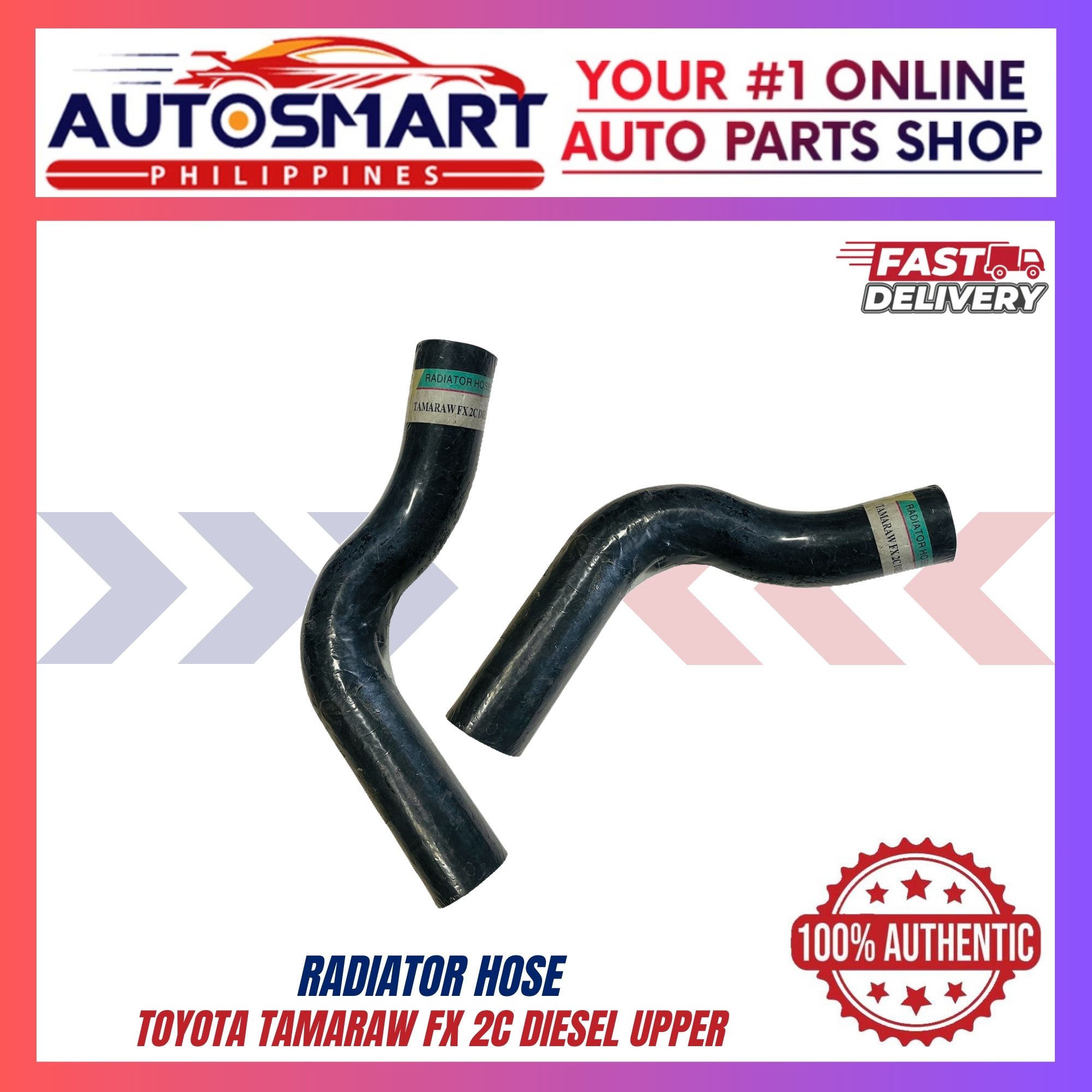 TOYOTA TAMARAW FX 2C DIESEL RADIATOR HOSE UPPER (CHITAS BRAND) | Lazada PH