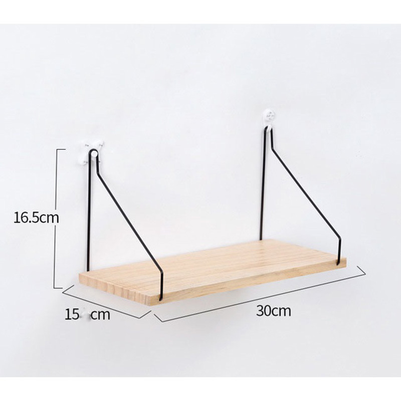 Nordic Wooden Wall Shelf Solid Wood Partition Living Room Porch Wall ...