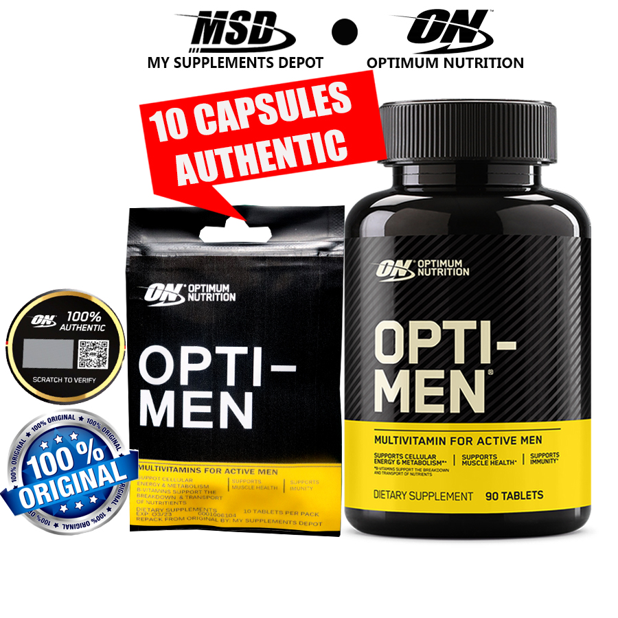 Optimum Nutrition Opti-Men 10 Tablets/Pack Multivitamin For Active Men ...