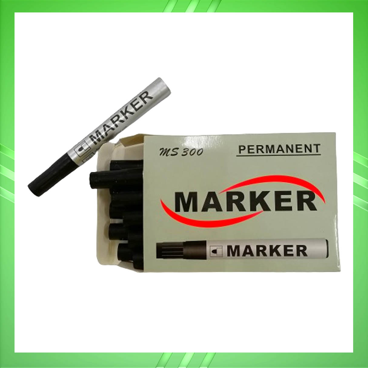 4GN Permanent Marker Black MS300 | Lazada PH