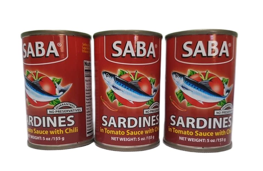 SABA Sardines in Tomato Sauce with Chili (12 x 155 grams) | Lazada PH