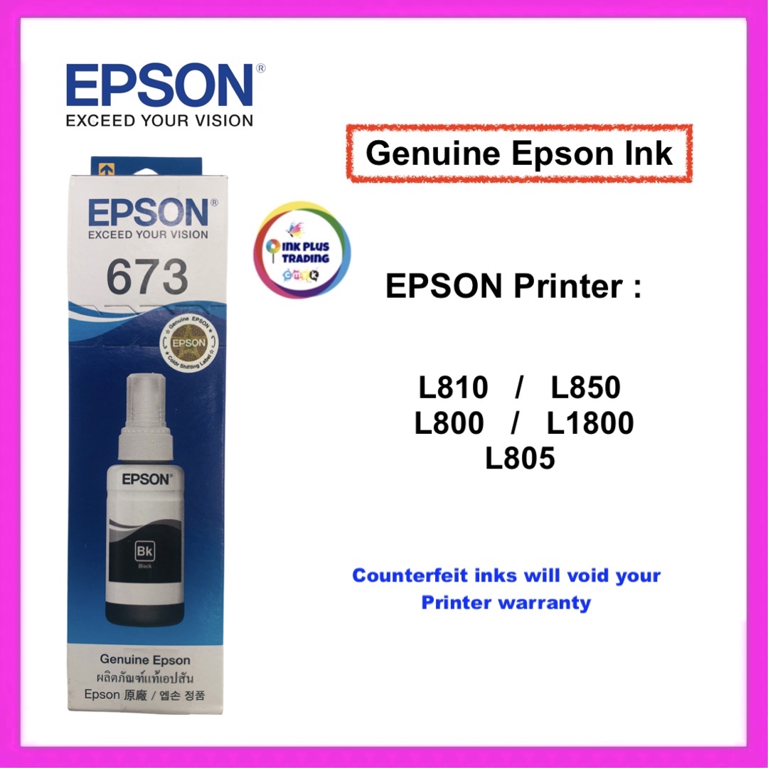 Epson Original ink 70ml Bottle for EPSON L810 / L850 / L800 / L1800 ...