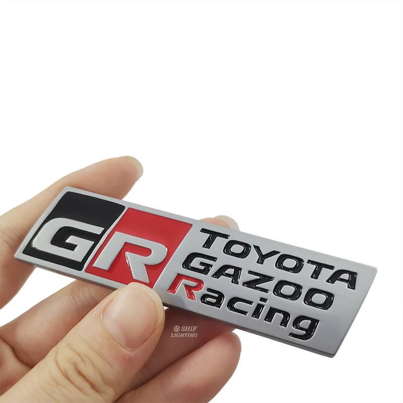 1 X Metal GR TOYOTA GAZOO Racing Logo Car Auto Rear Trunk Emblem ...