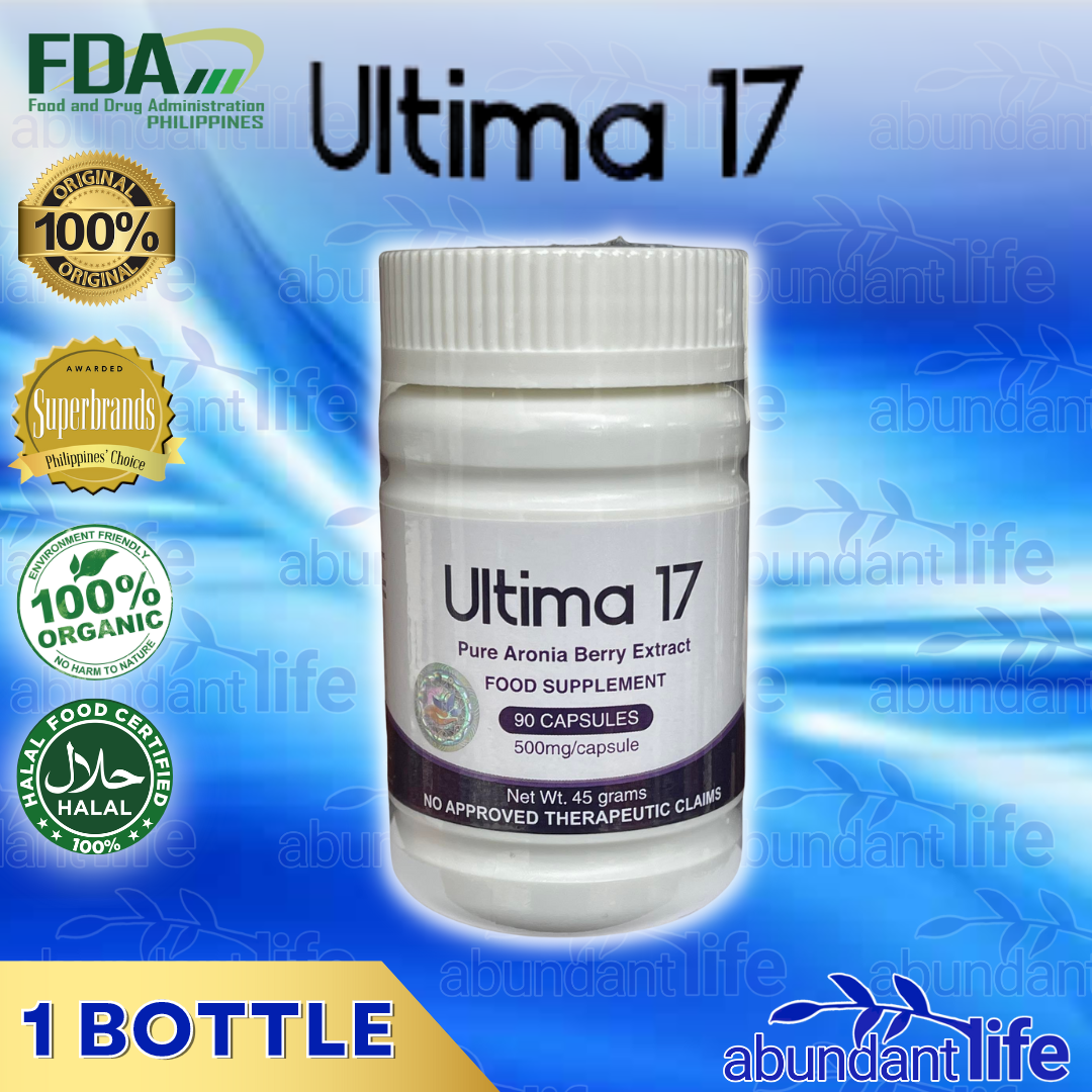 1 Bottle ULTIMA 17 Pure Aronia Berry Extract 90capsules 100% Authentic ...