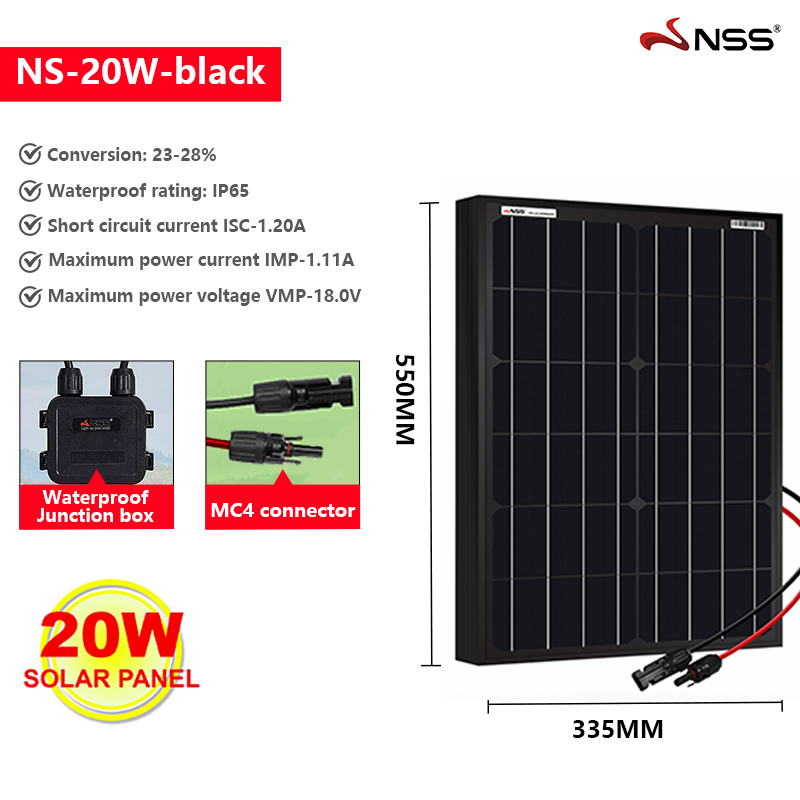 Nss solar panel 220v complete set 150W portable solar generator with ...