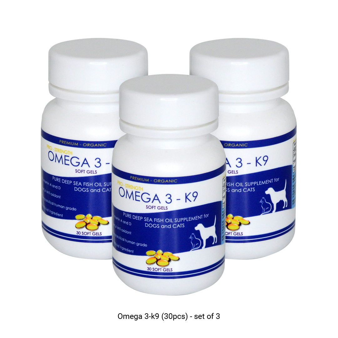 TBS 2.0 Pro-Strength Omega 3-K9 Fish Oil 30 Soft Gels Set of 3 ...