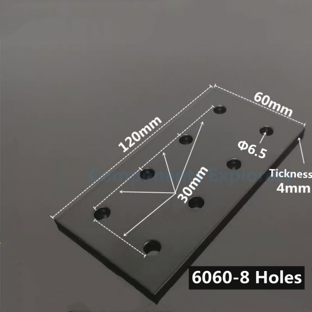8 Holes Joining Plate 2040 6060 8080 9090 Connection Plate Corner ...