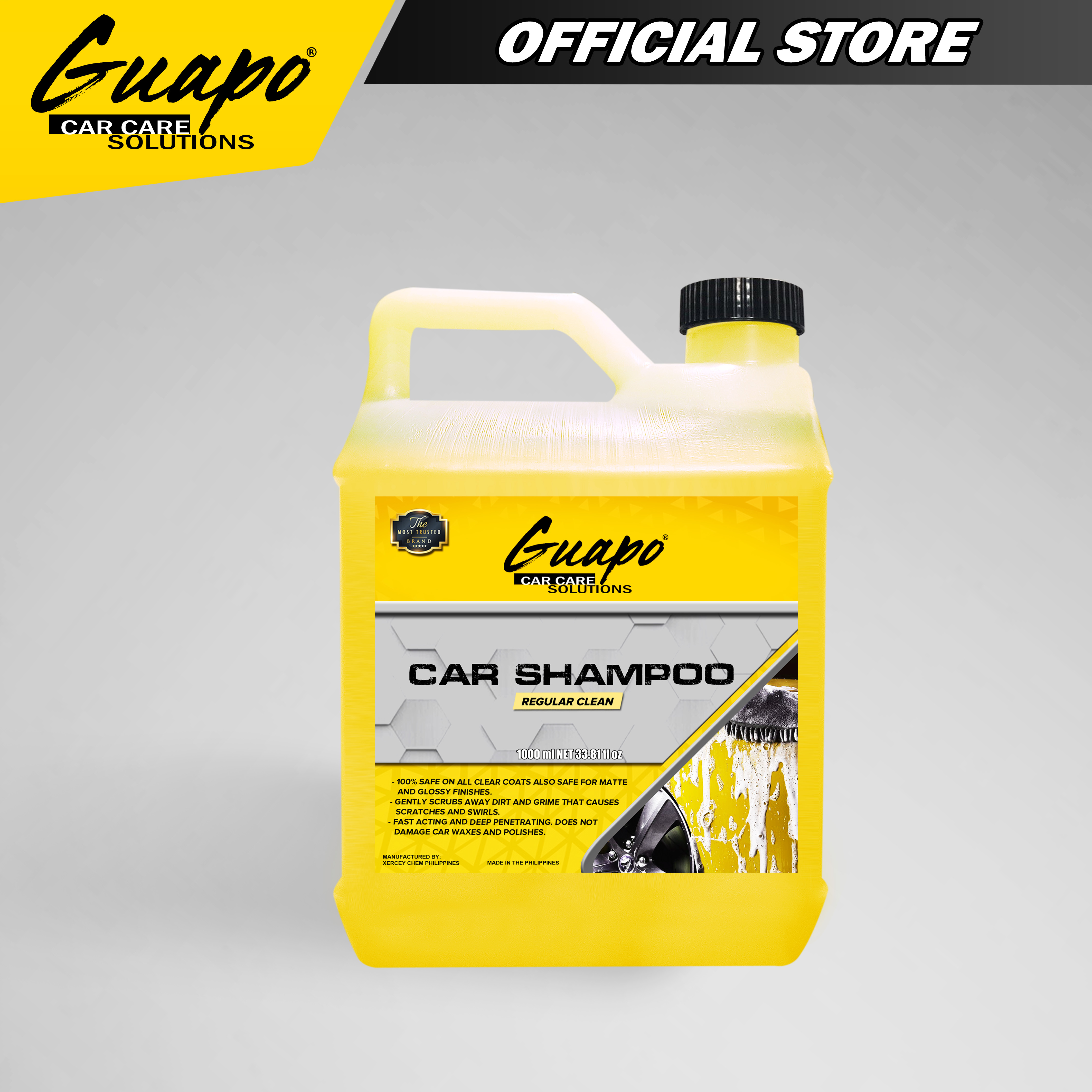 Guapo Car Shampoo Regular Clean 1 Liter | Lazada PH
