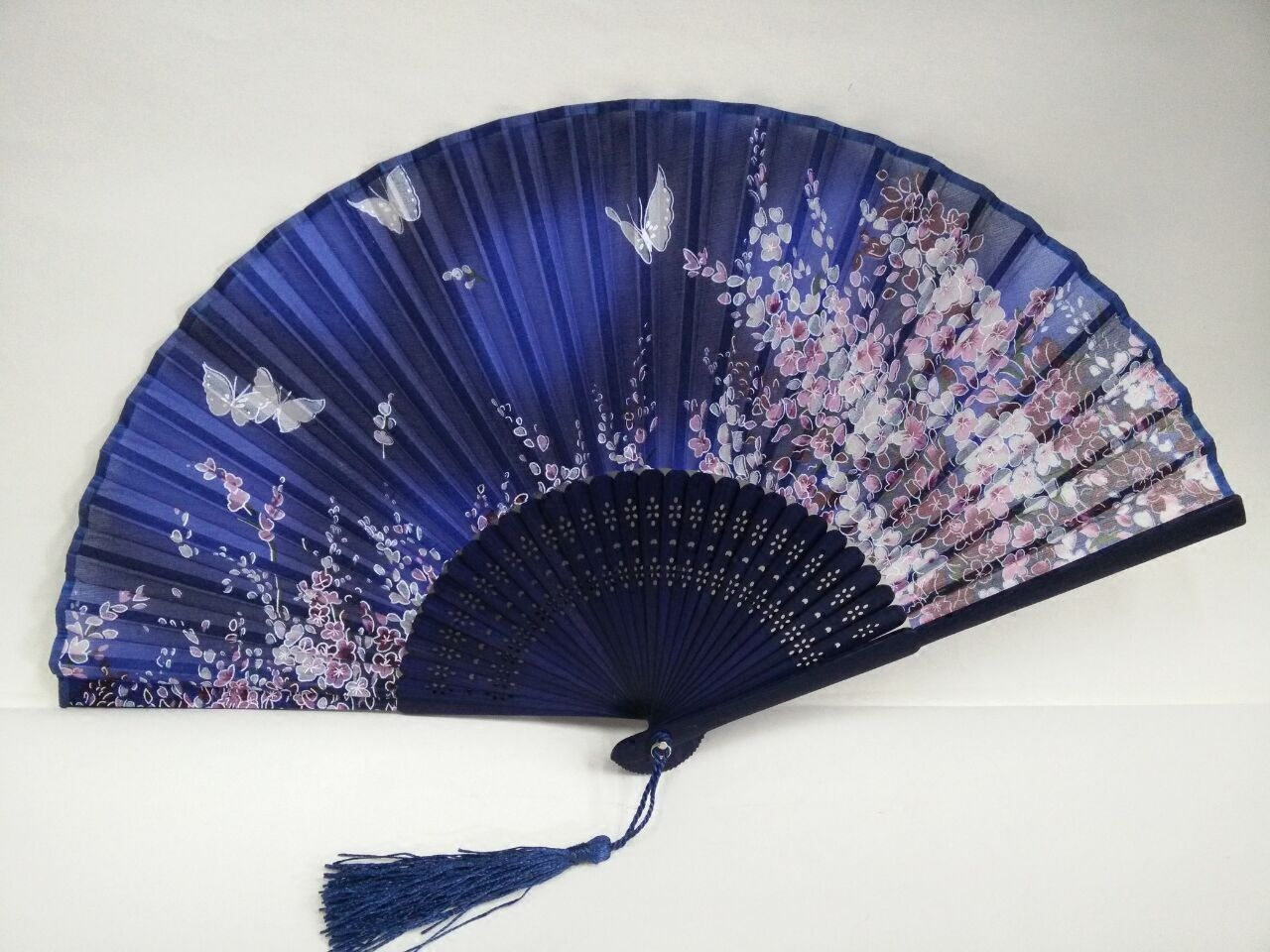 Chinese wind fan silk antique folding fan craft bamboo fan female dance ...