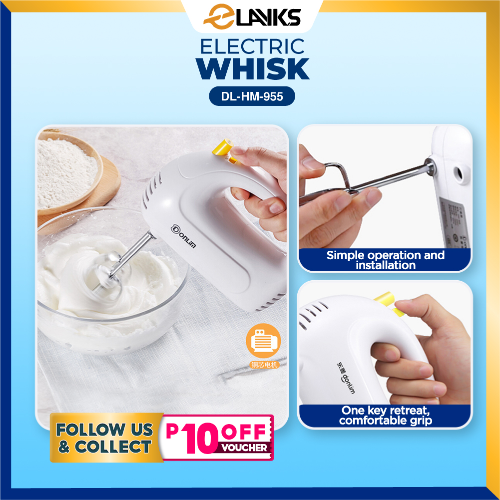 Gaabor&Donlim Electric Hand Mixer HighPower 5-Speed Double Rod ...