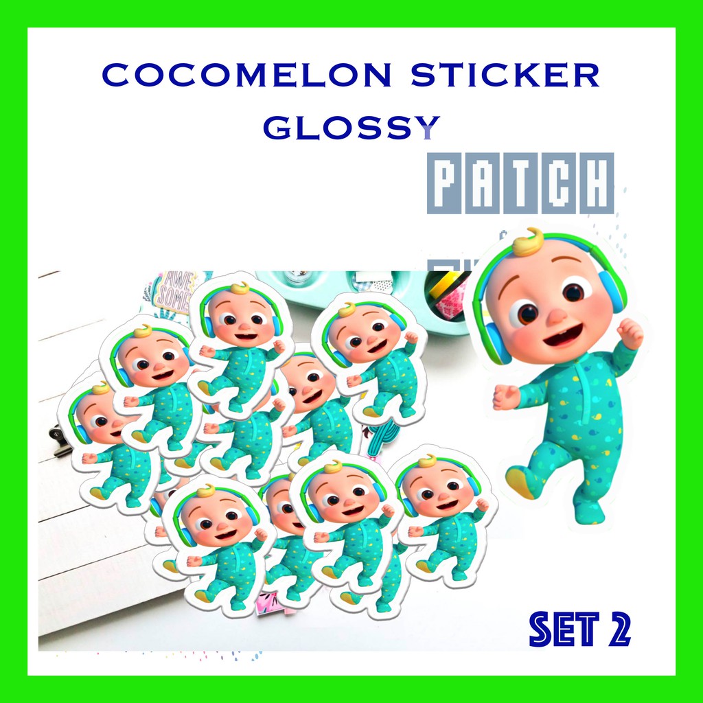 Cocomelon Sticker Glossy 24 Pieces (Approx. 2 x 2 Inches)mGo | Lazada PH