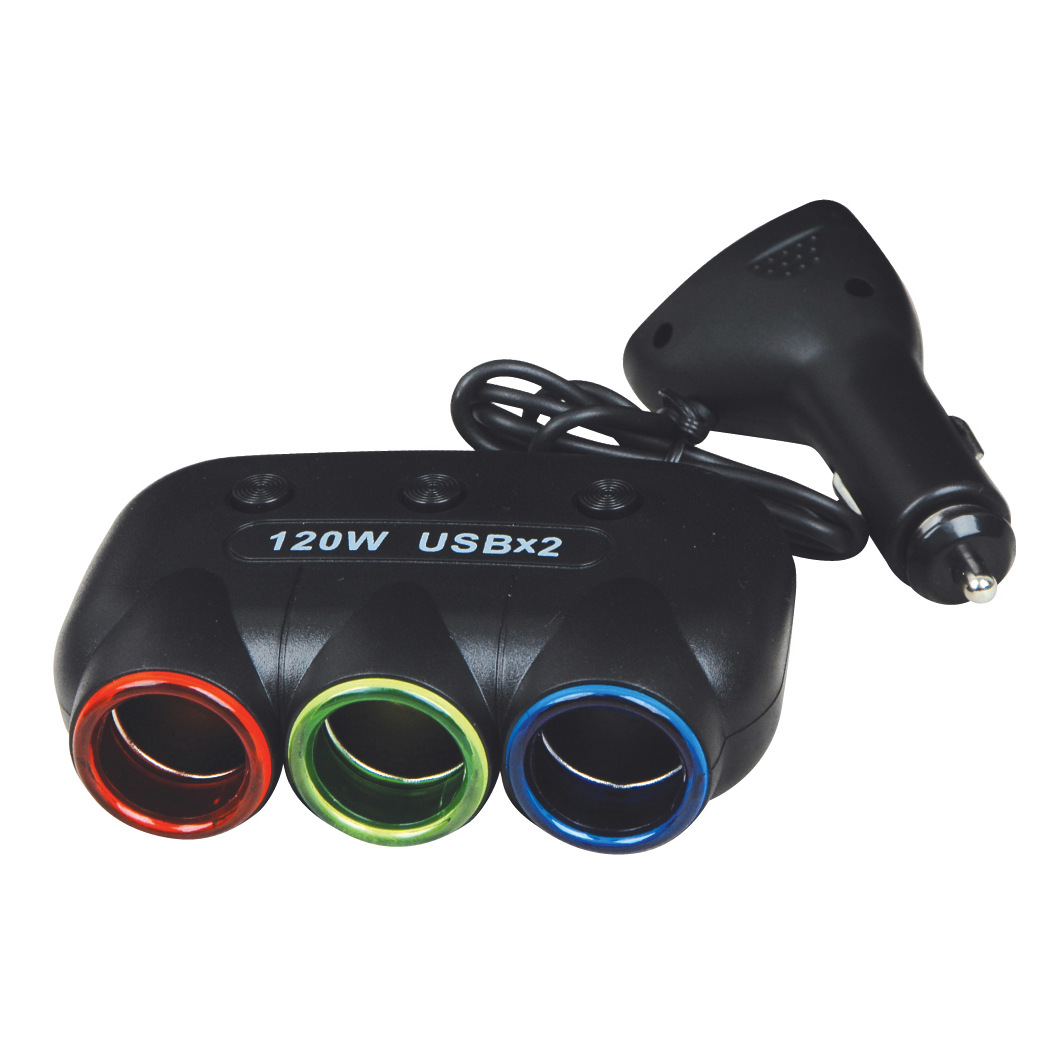 VST on-board USB charger 1 minute 3 cigarette lighter 2usb socket vst ...