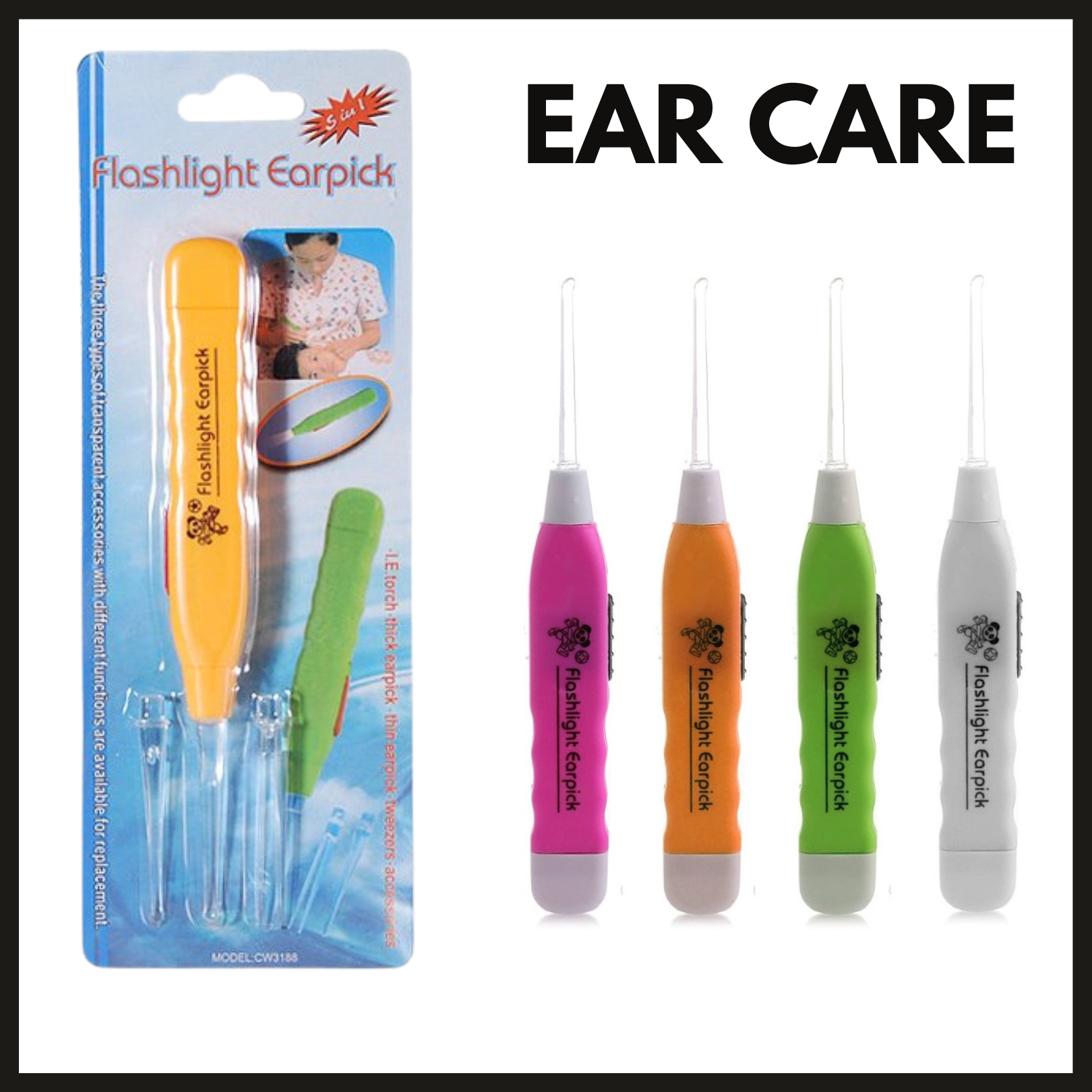 EAR CARE | FLASHLIGHT EAR PICK WAX REMOVER LED | LED FLASHLIGHT DESIGN ...