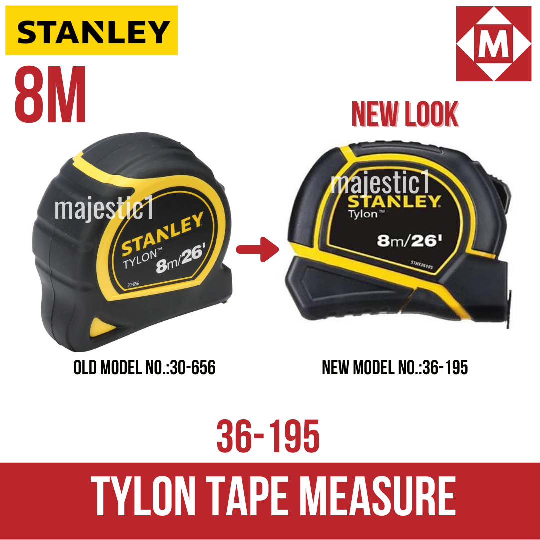 Stanley Tylon Meter Tape / Tape Measure 3M 5M 8M 36-193 / 36-194 / 36 ...