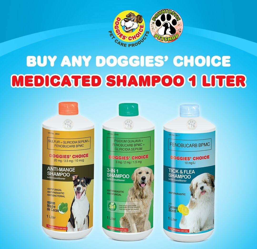 Doggies' Choice Tick & Flea Shampoo 1000mL [Blue] | Lazada PH