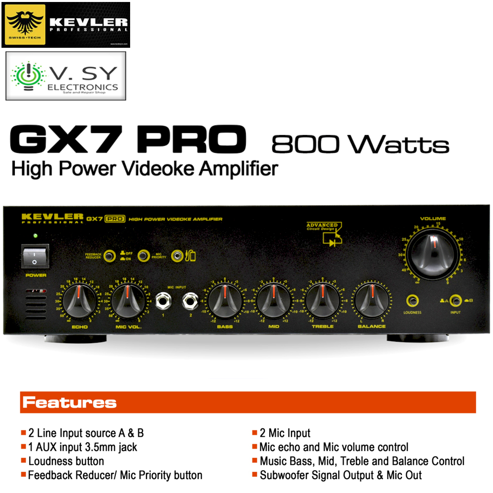 Original 2023 Kevler GX7 PRO High Power Home Videoke Audio Sound ...