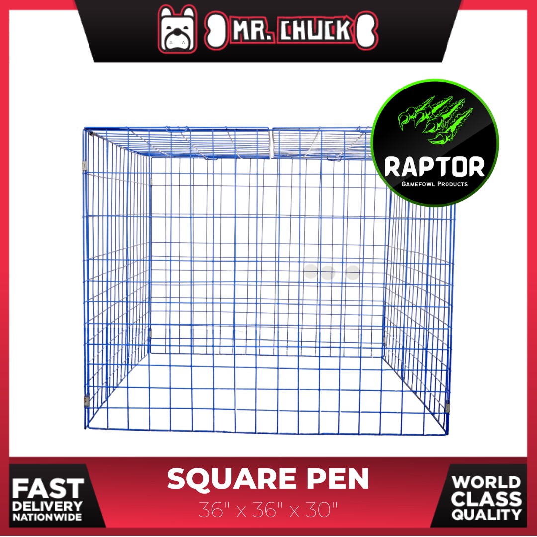 RAPTOR GAME FOWL PRODUCTS - SABONG / WORLD CLASS SQUARE PEN (EXTRA ...