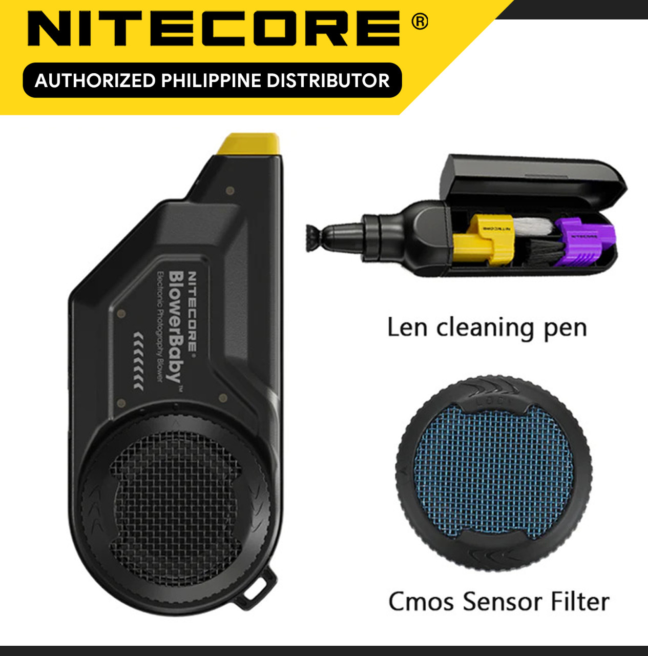 Nitecore BlowerBaby Rechargeable Electronic Cleaning Air Blower for ...