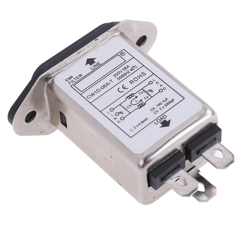 Remai EMI RFI Filter AC 250V 1A 3A 6A CW1D-1/3/6A-T Suppressor Power Line Noise Filter | Lazada ...