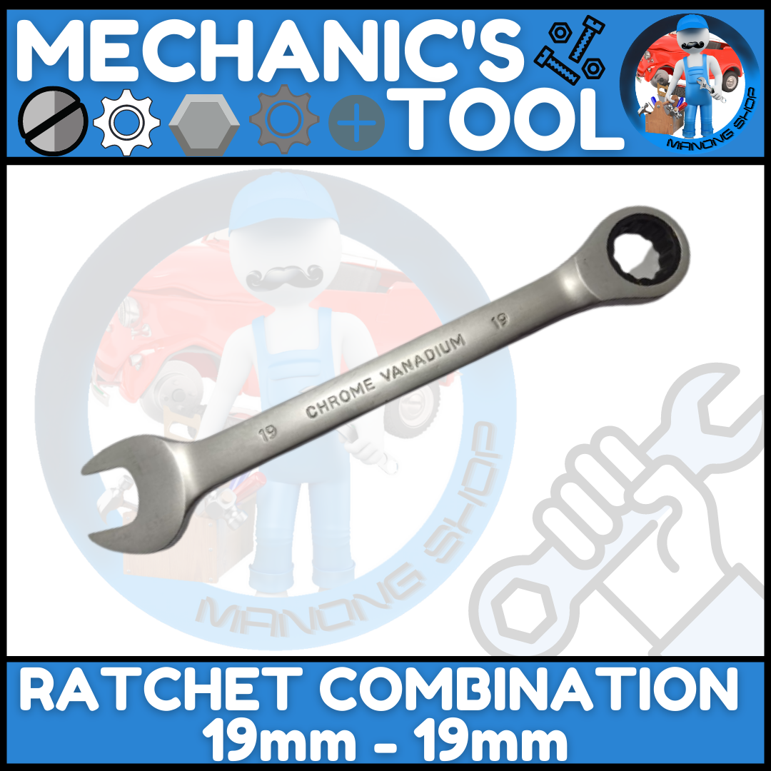 Manong Shop Ratchet Combination Wrench 19Mm-19Mm Open Wrench And Ratchet Chrome Vanadium High ...