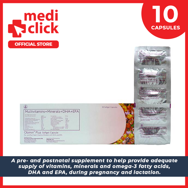 Obimin Plus 10 Softgel Capsules | Lazada PH